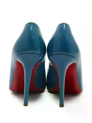 CHRISTIAN LOUBOUTIN Patent Leather Round Toe Stiletto Pumps