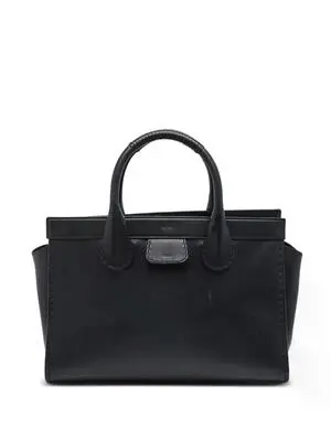 Chloé Large Edith Leather Tote Bag - Black