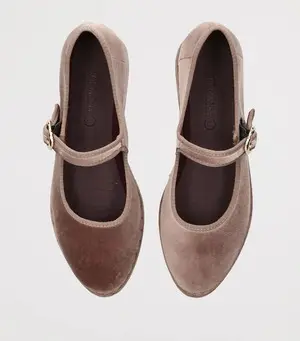 FLABELUS Velvet Double Alcmena Mary Janes