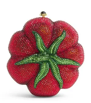 Judith Leiber Embellished Tomato Clutch Bag