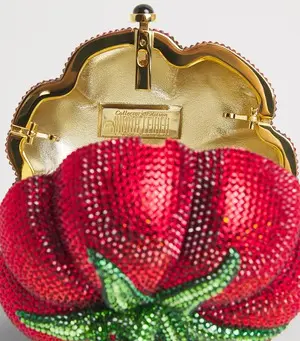Judith Leiber Embellished Tomato Clutch Bag