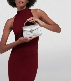 BVLGARI Mini Metallic Serpenti Forever Top-handle Bag