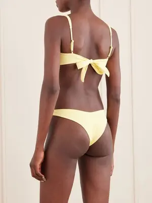 AWAY THAT DAY Palma Gathered Bikini Top - Yellow