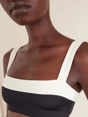 AWAY THAT DAY Grenada Recycled Stretch Bikini Top - Black