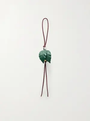 Loewe Leather And Silver-tone Apple Charm - Multi