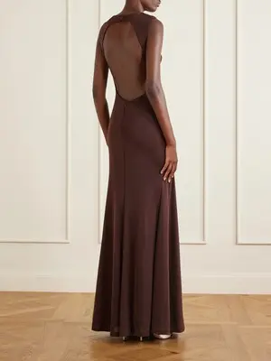Rebecca Vallance Hazine Ruched Embellished Gown