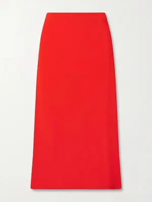 Tibi Stretch-crepe Midi Skirt