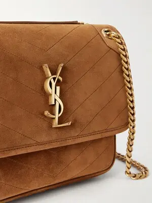 Saint Laurent Niki Shoulder Bag - Brown