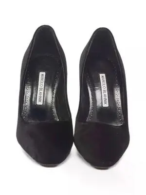 Manolo Blahnik Velvet Stiletto Pumps