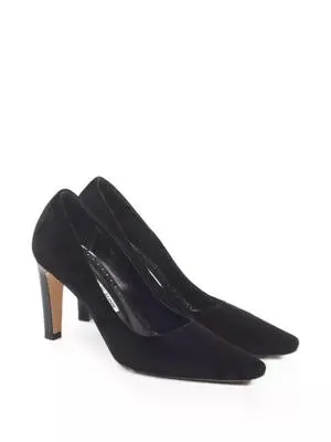 Manolo Blahnik Velvet Stiletto Pumps