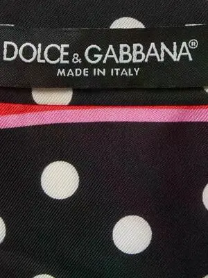 Dolce & Gabbana Printed Silk Camp Collar Shirt