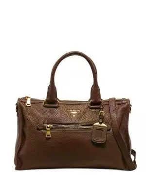 Prada Vitello Daino Bauletto Tote Bag