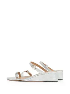 MANSUR GAVRIEL Wedge Sandals - Silver