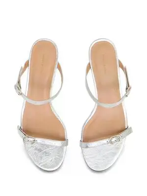 MANSUR GAVRIEL Wedge Sandals - Silver
