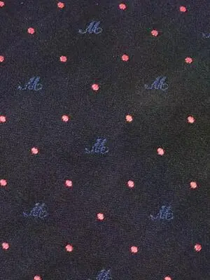 Moschino Monogram Polka-dot Neck Tie - Blue