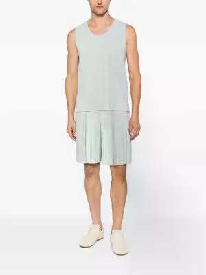 Issey Miyake Pleated Shorts - Grey
