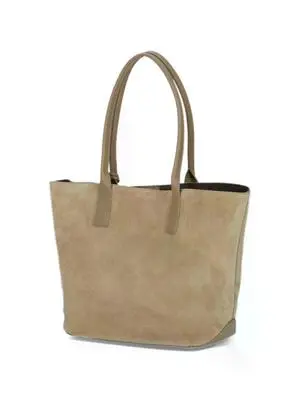 Hogan Suede Tote Bag With Embossed Logo