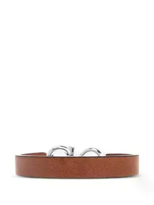 FERRAGAMO Gancini Calf Leather Bracelet