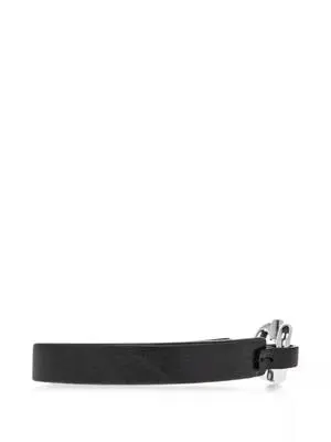 FERRAGAMO Gancini Leather Bracelet