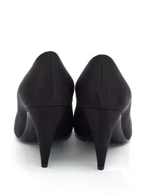 Saint Laurent Anais Bow Detail Pointed Toe High Heel Pumps