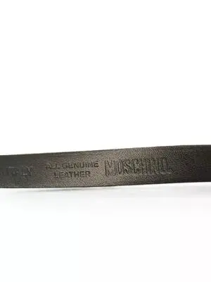 Moschino Leather Belt - Black
