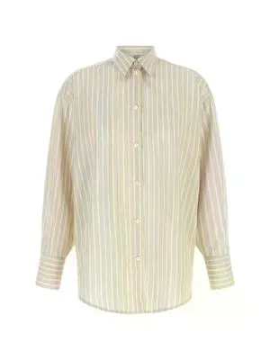 TOTEME Oversized Striped Shirt - Neutrals