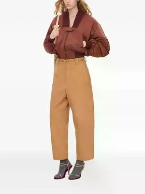 Chloé Ribbed-trim Zip-up Bomber Jacket