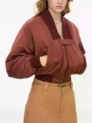 Chloé Ribbed-trim Zip-up Bomber Jacket