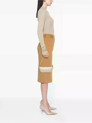 Fendi Zucchino Canvas Shoulder Bag - Brown