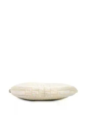 Fendi Zucchino Canvas Shoulder Bag - Brown