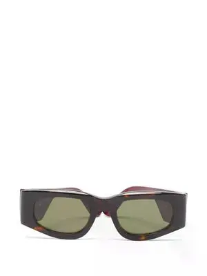 Gucci Tortoiseshell-effect Interlocking G Sunglasses - Brown