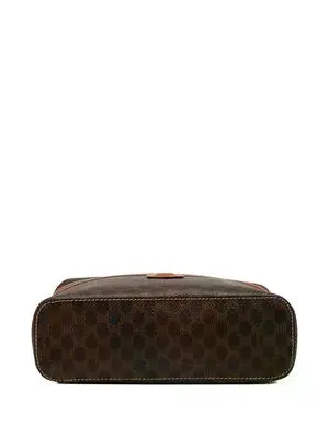 Celine Macadam Coated Canvas Vanity Bag - Brown