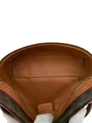 Celine Macadam Coated Canvas Vanity Bag - Brown