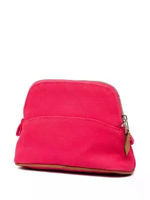 Hermès Mini Mini Canvas Bolide Case Pouch - Pink
