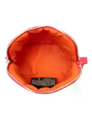 Hermès Mini Mini Canvas Bolide Case Pouch - Pink