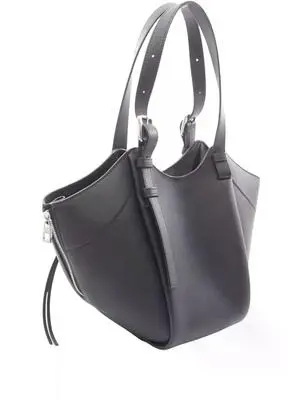 Loewe Leather Hammock Flip Bag Satchel - Black