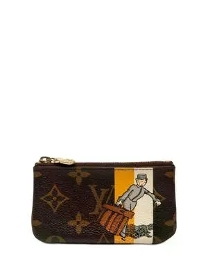LOUIS VUITTON Monogram Pochette Cles Coin Pouch - Brown