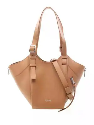 Loewe Leather Hammock Flip Bag Satchel - Brown