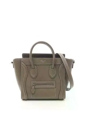 Celine Celine Leather Luggage Tote Satchel Neutrals