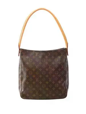 LOUIS VUITTON Monogram Looping Gm Shoulder Bag - Brown