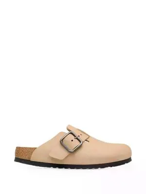 BIRKENSTOCK Buckle-fastening Leather Mules - Neutrals