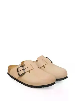 BIRKENSTOCK Buckle-fastening Leather Mules