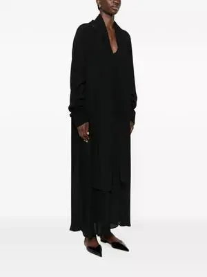 TOTEME Scarf-detail Long-sleeve Midi Dress