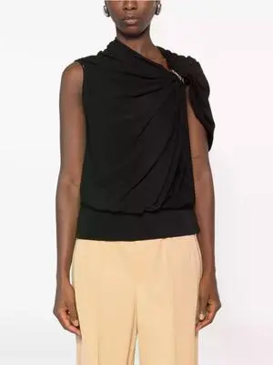 Sportmax Lacuna Ring Embellishment Top - Black