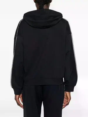 Fabiana Filippi Zip-fastening Hoodie With Side Stripes