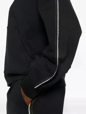 Fabiana Filippi Zip-fastening Hoodie With Side Stripes