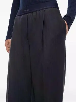 Pinko Stretch Wool-blend Palazzo Trousers