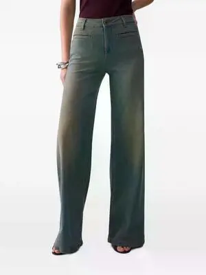 Liu Jo High Waist Flare Jeans With Welt Pockets