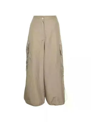 Palm Angels Cargo Pockets Drawstring Hem Trousers - Brown