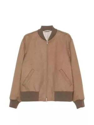 LARDINI Ribbed-trim Zip-fastening Jacket